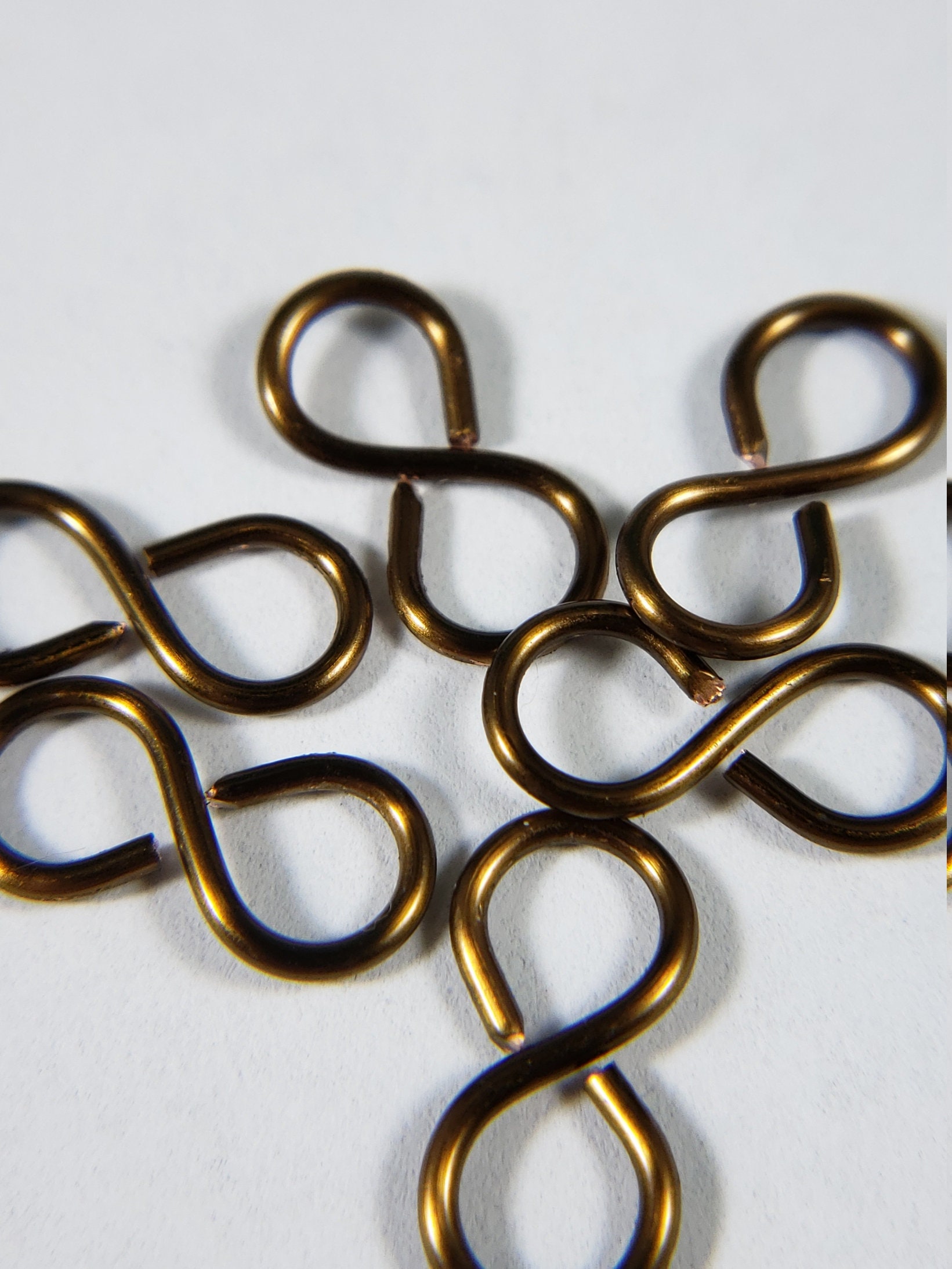 Connector Infinity Link Figure 8 18 Gauge Wire Vintage - Etsy