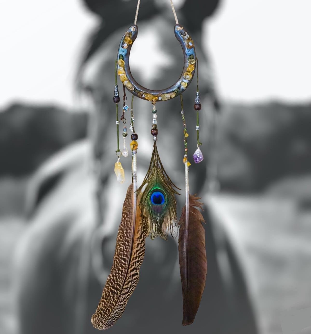 PREORDER - Handmade - Recycled Horse Shoe - Crystal - Wire Wrapped ...