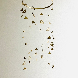 Geometric Baby Mobile Triangle Baby Mobile Boho Mobile - Etsy