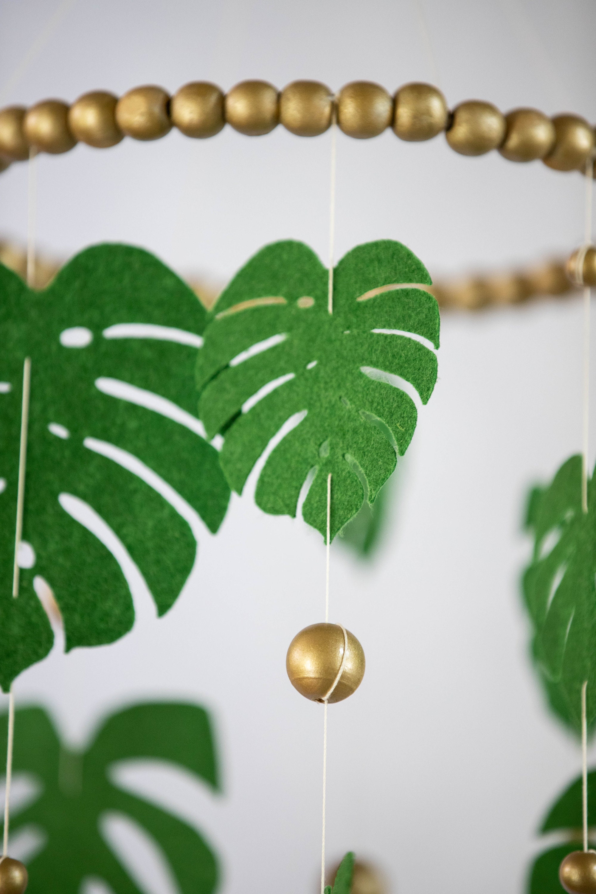Tropical Baby Mobile Monstera Leaf Mobile Jungle Baby | Etsy
