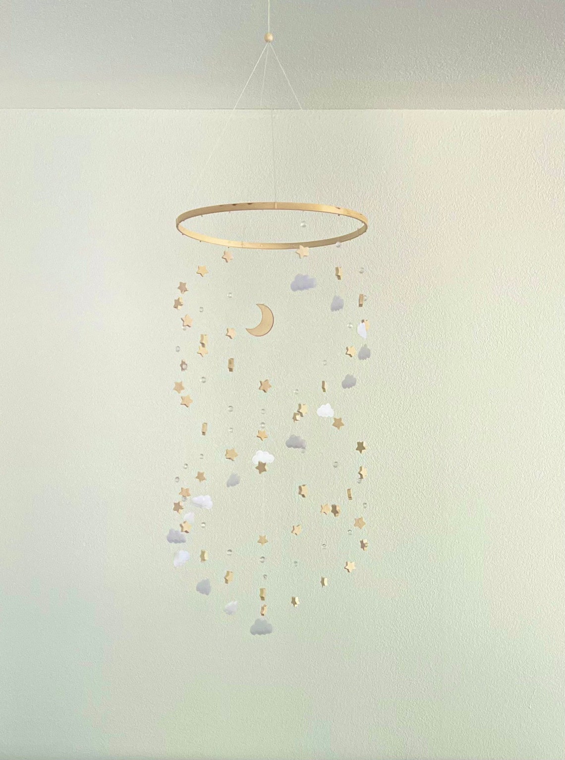 Stars Moon Crystals Mobile Stars Baby Mobile Cloud Mobile - Etsy