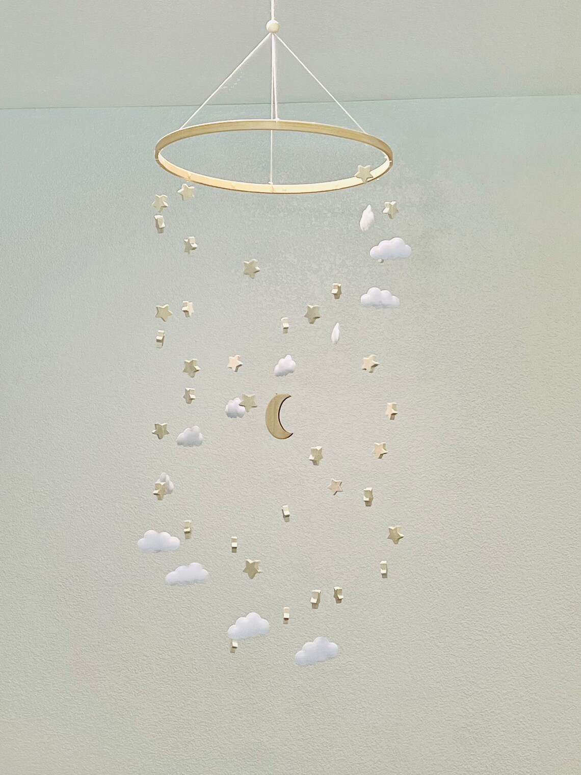 Stars and Moon Mobile Stars Baby Mobile Cloud Mobile - Etsy