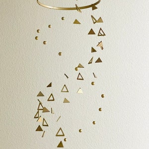 Geometric Baby Mobile Triangle Baby Mobile Boho Mobile - Etsy