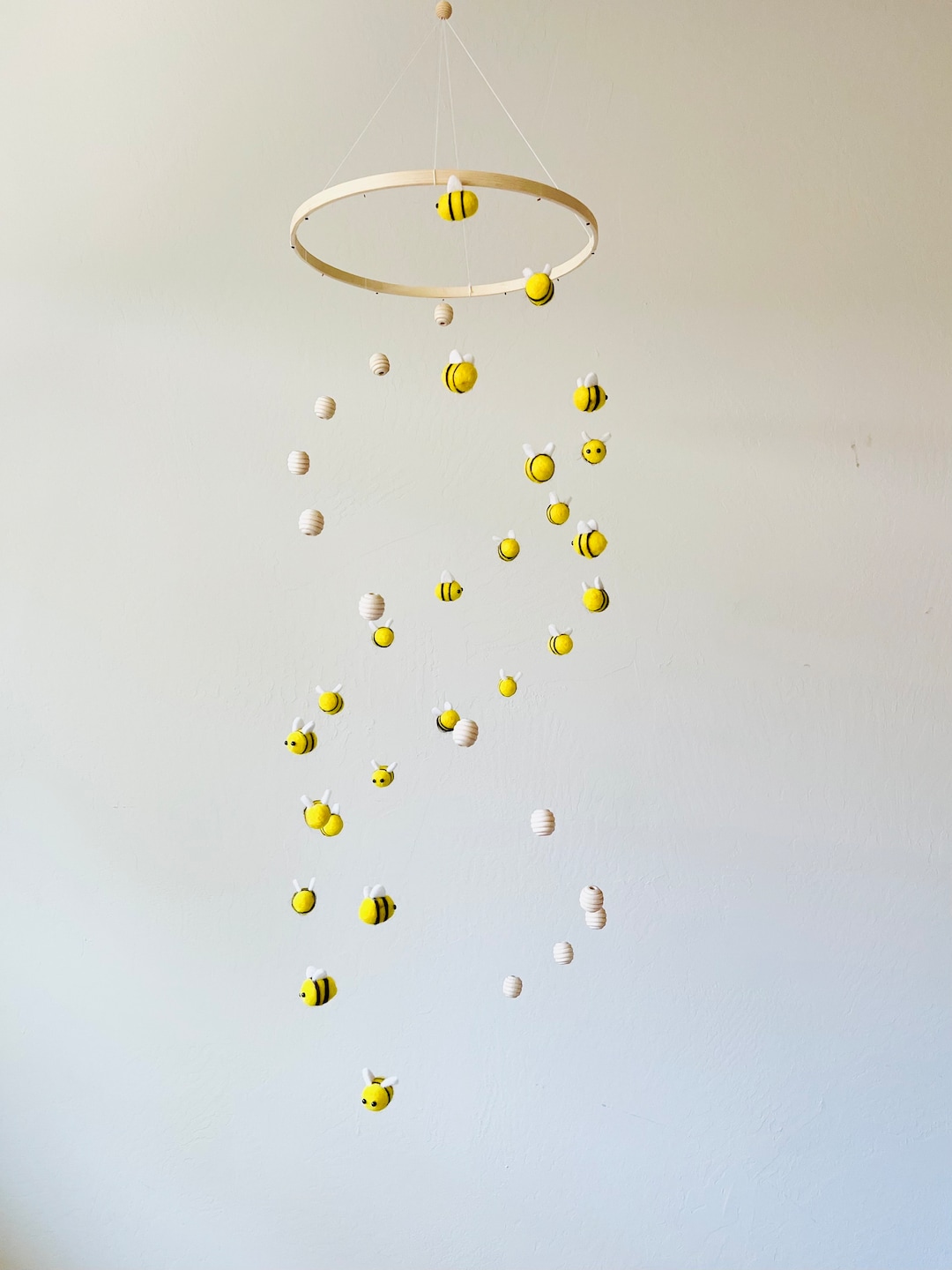 Bee Baby Mobile, Bee Mobile, Beehive Mobile, Minimalist Mobile, Minimalist Nursery, Gender ...