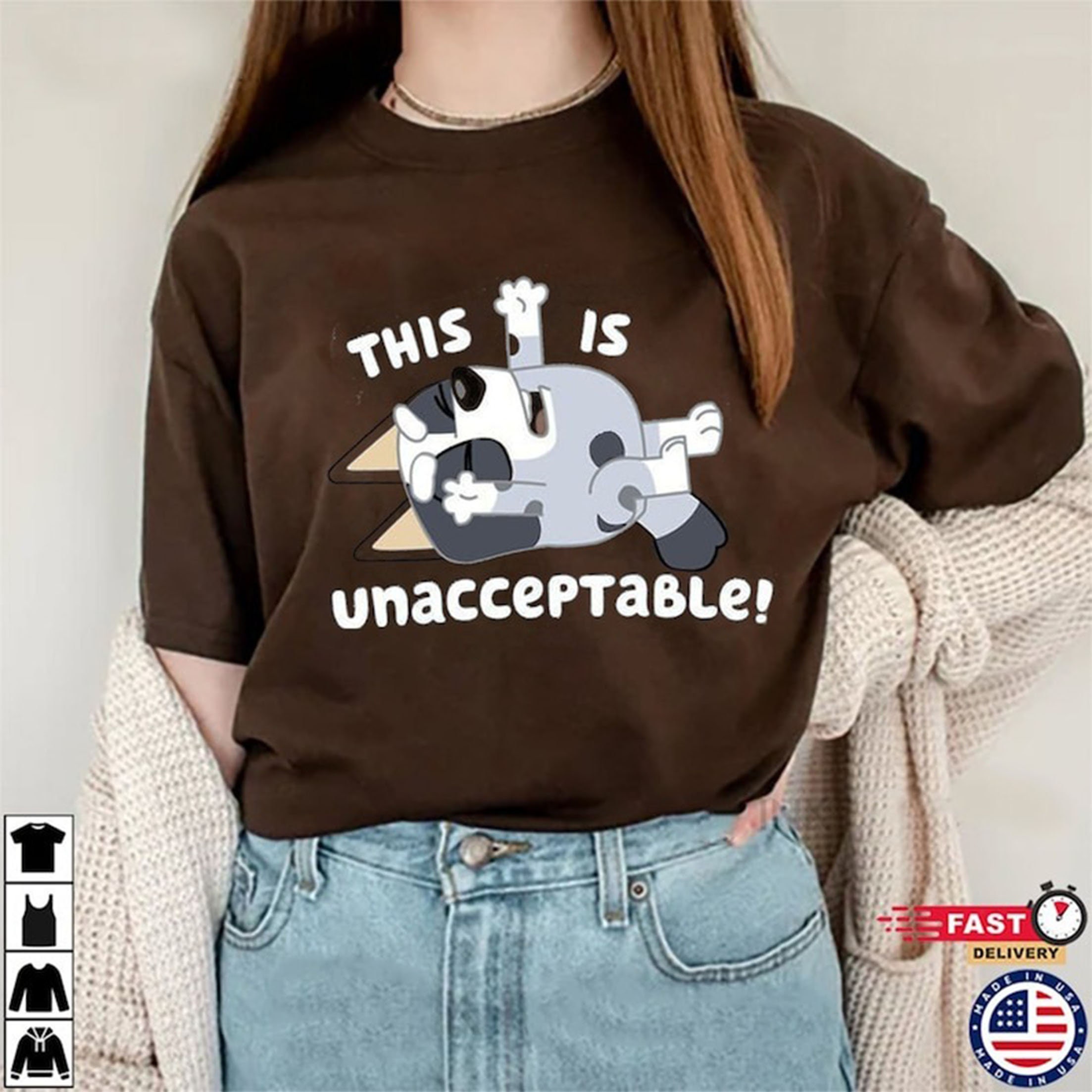 This is Unacceptable Muffin Shirt Bluey Family Shirt Bluey - Etsy