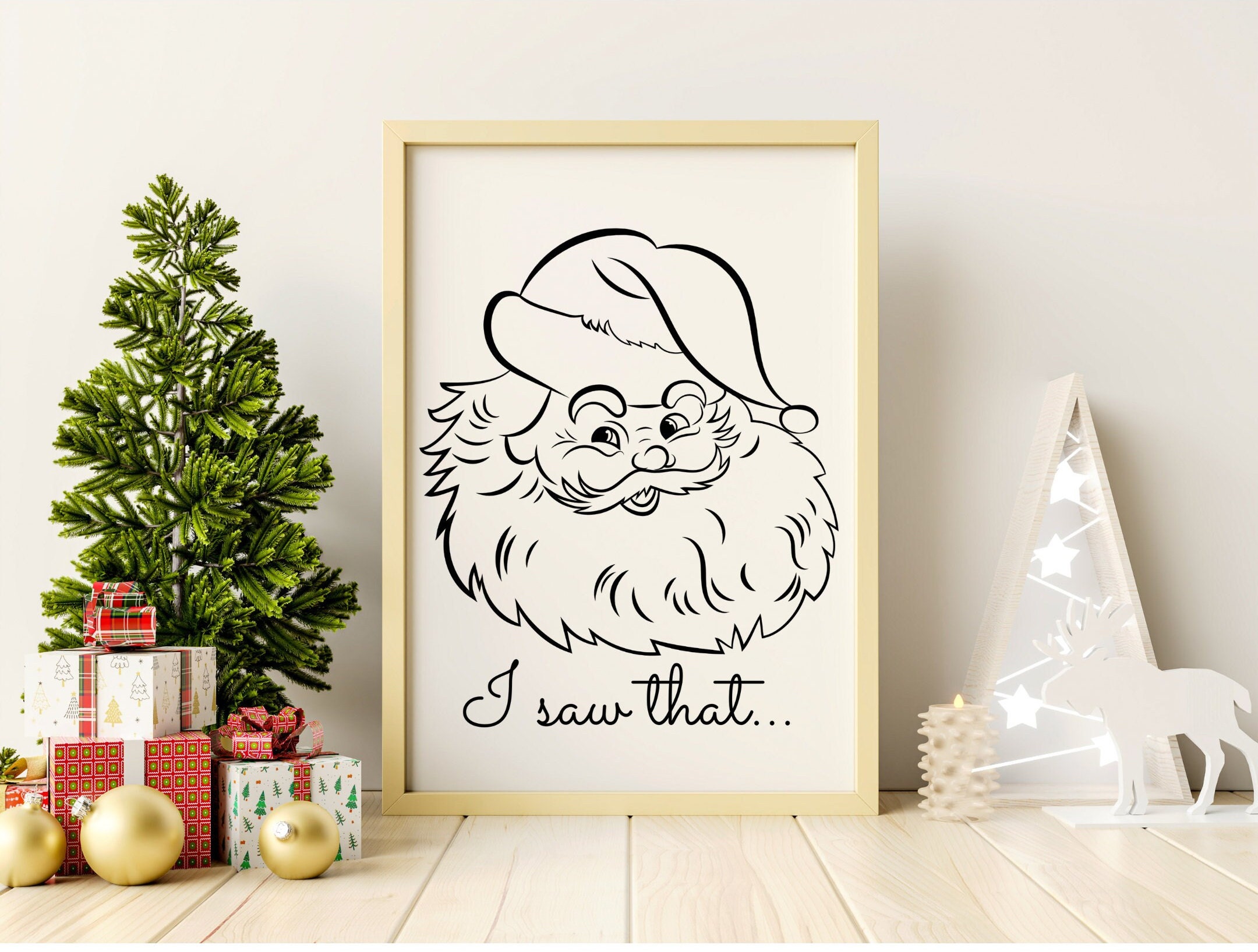 Funny Santa PNG With Transparent Background - Etsy