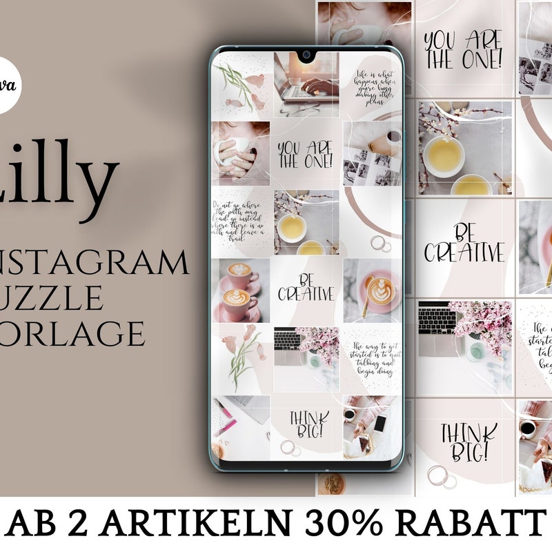 Canva Instagram Puzzle - Etsy