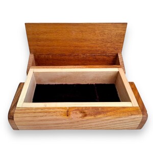 Handmade Chestnut Accessory Box With Reclaimed Wood Lid Unique and ...