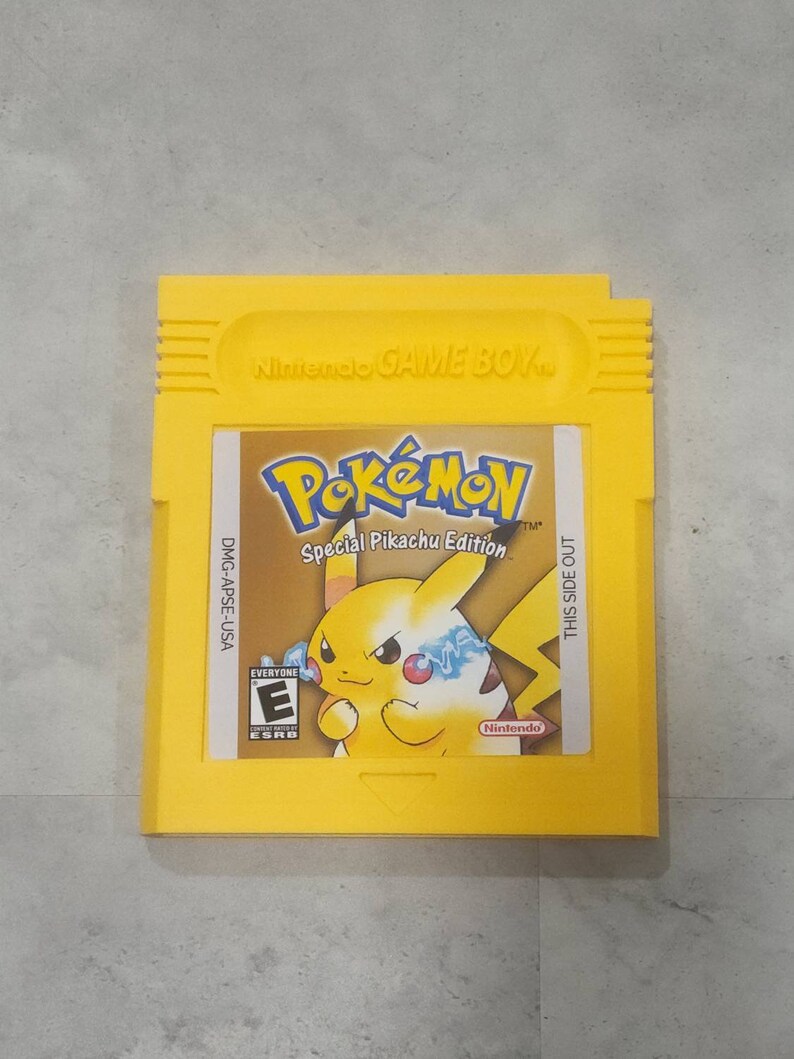 3D Printed Gameboy-inspired Pokemon 1st Generation Giant XL Cartridge ...