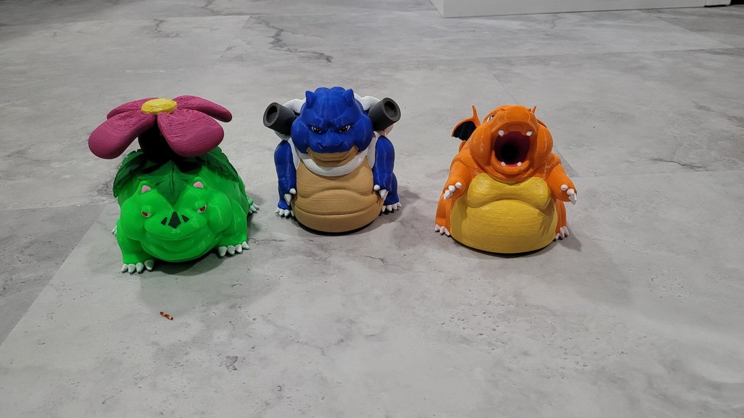 3D Printed Fat Chonk Monster Figure Pokemon-inspired Statue Decoration ...