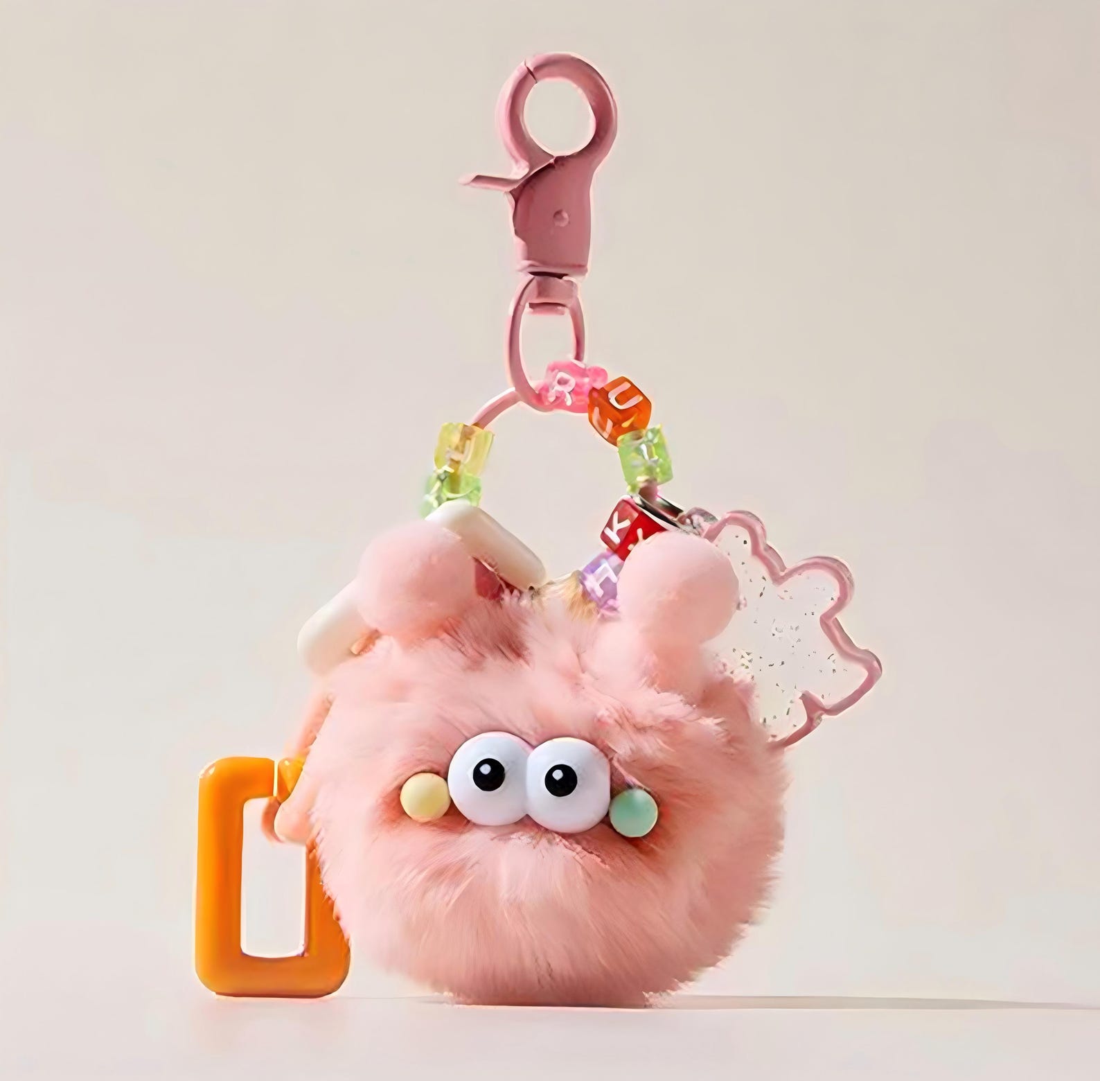 Kawaii Fluffy Buddy Keychain/charm - Etsy