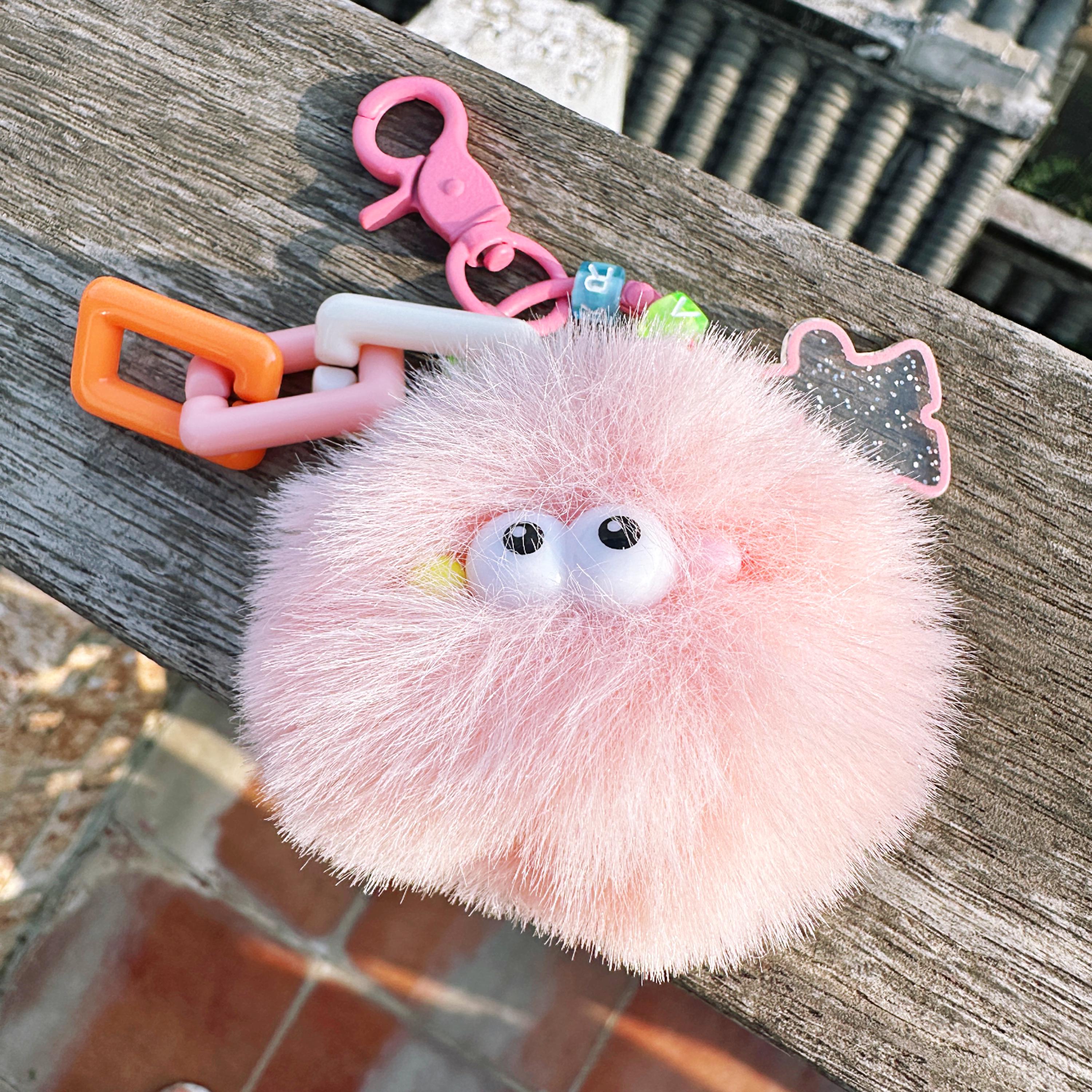 Kawaii Fluffy Buddy Keychain/charm - Etsy