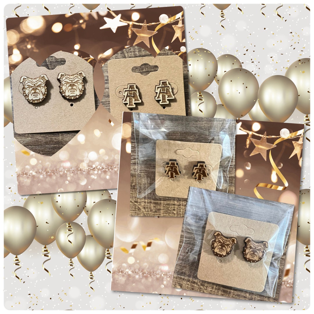 NC A&T Stud Earrings, Ncat Earrings, Ncat Accessories, Ncat Gift ...