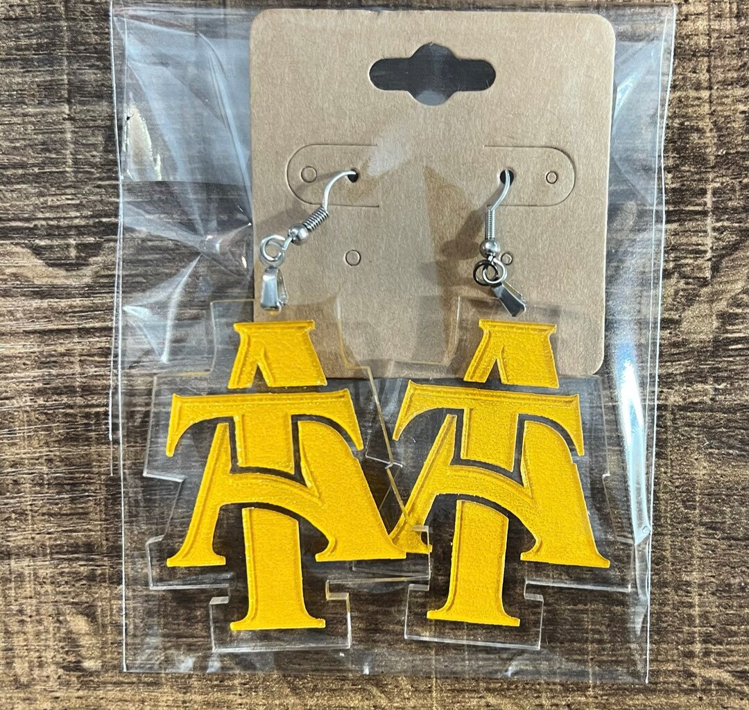 NC A&T Earrings, Ncat Earrings, Ncat Jewelry, Ncat Gift, Aggie Pride ...