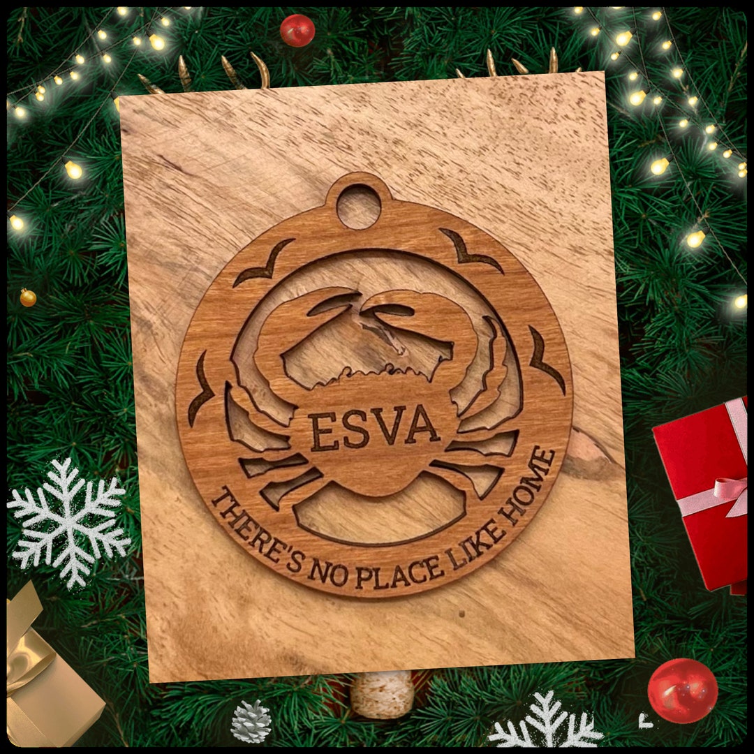 Large Wooden ESVA Ornament, the Eastern Shore of Virginia Ornament ...