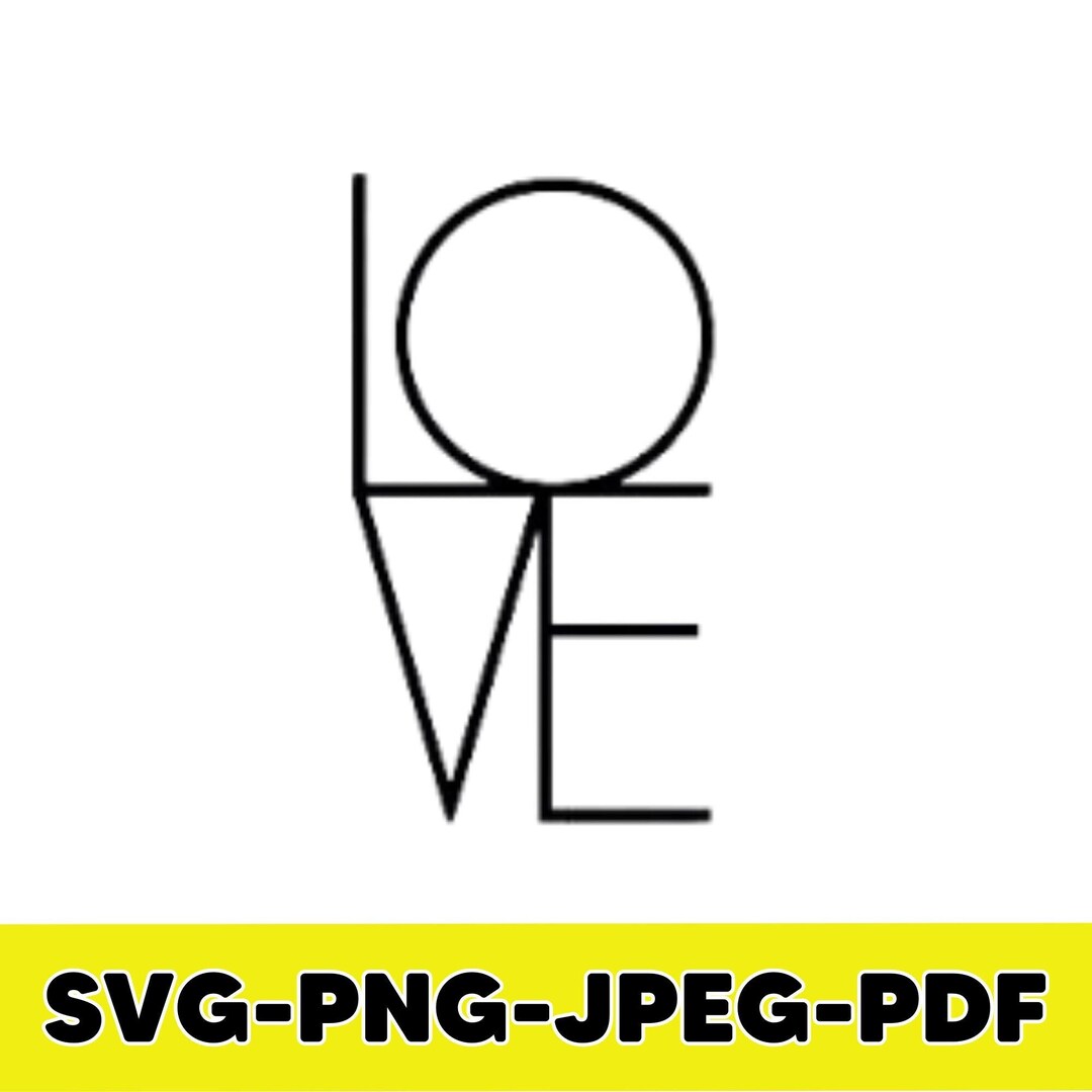 Love PNG, SVG, JPEG, Pdf, Silhoulette Cut File for Circut, Lasercutter ...