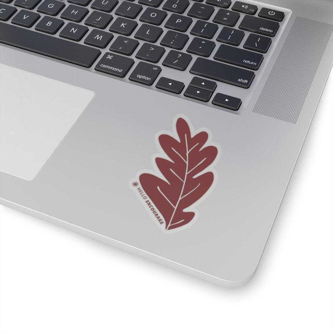 Maroon Leaf Sticker, Laptop Sticker, Tumbler Sticker, Kindle Sticker ...