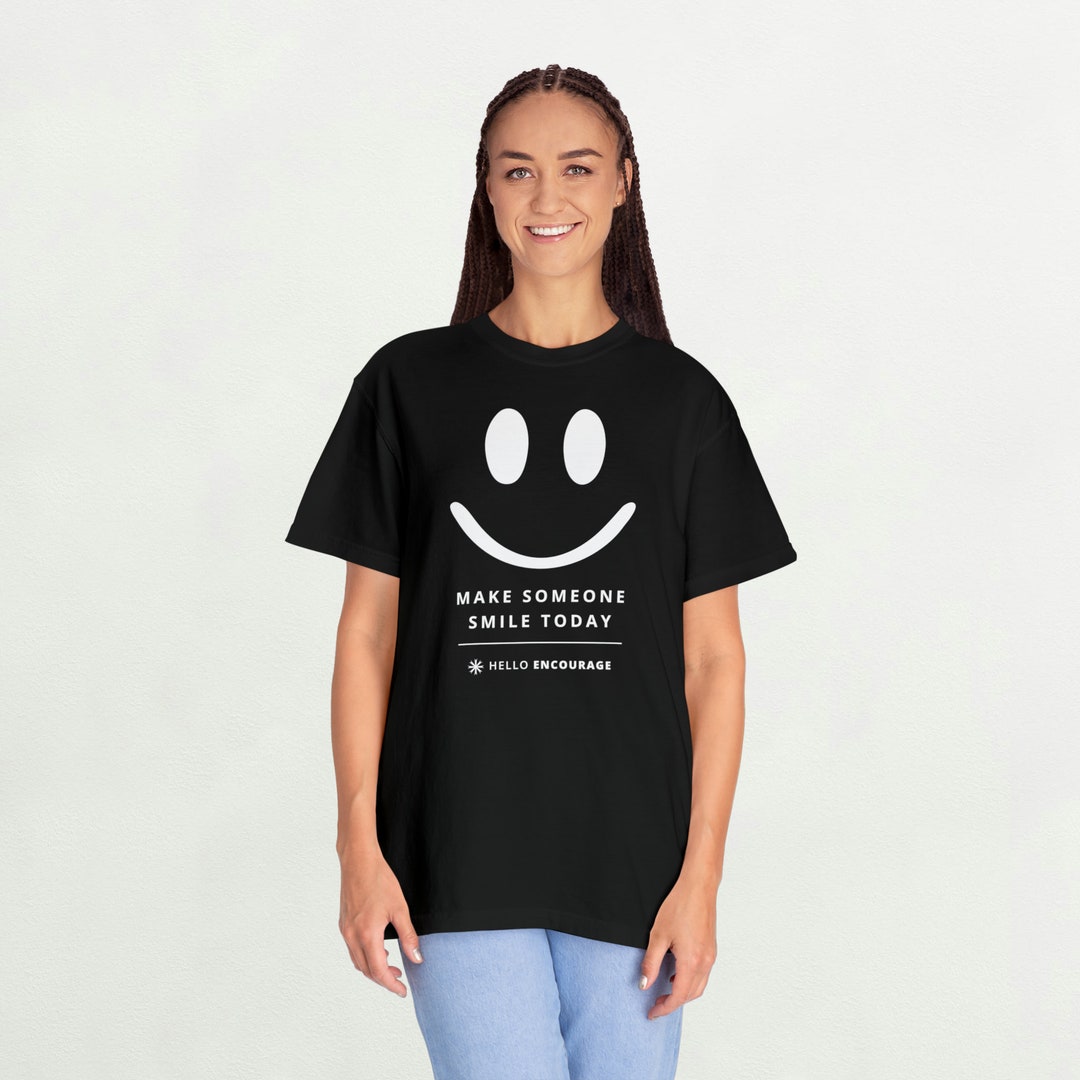 Smiley Face Design Shirts Comfort Color Shirts Smile Shirts - Etsy