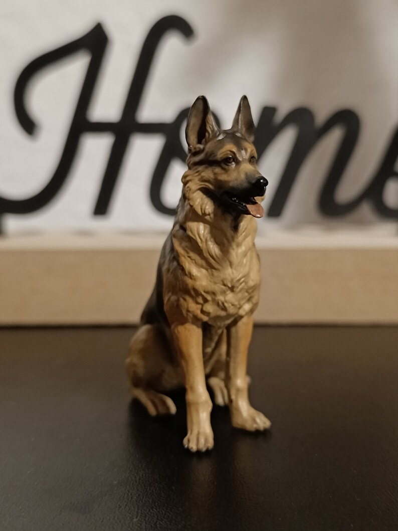 Custom Dog Figurine German Shepherd Repaint 3D Print Resin - Etsy