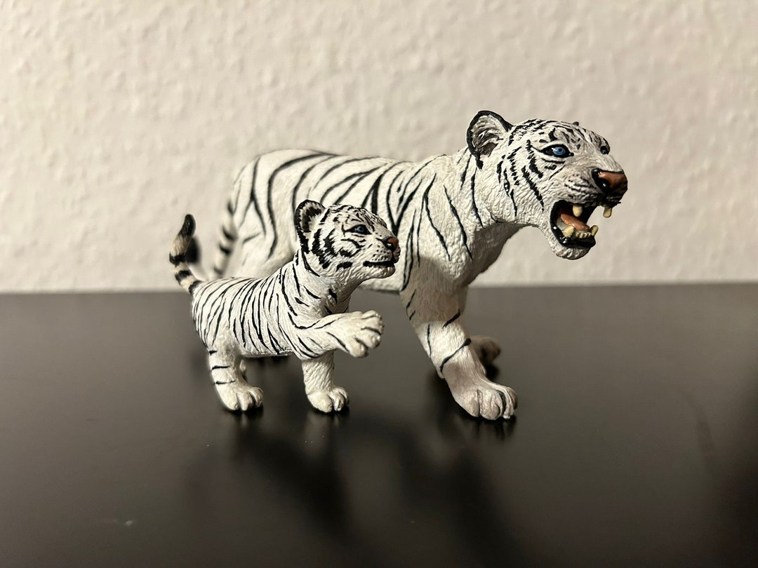 Custom Animal Figure White Tiger Customized Repaint Bullyland Tiger - Etsy