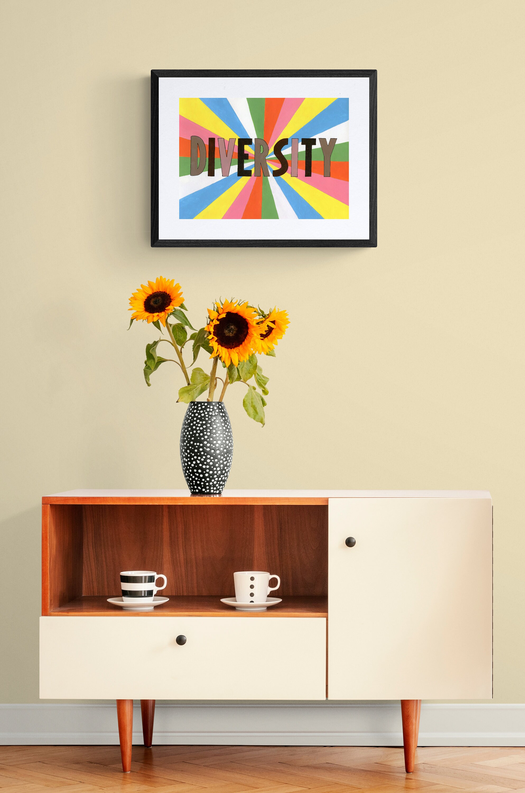 Diversity Wall Art | Word Art | Fine Art Giclée Print | Brown Girl Art ...