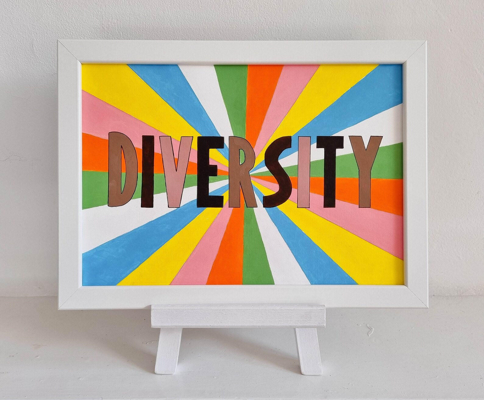 Diversity Wall Art | Word Art | Fine Art Giclée Print | Brown Girl Art ...