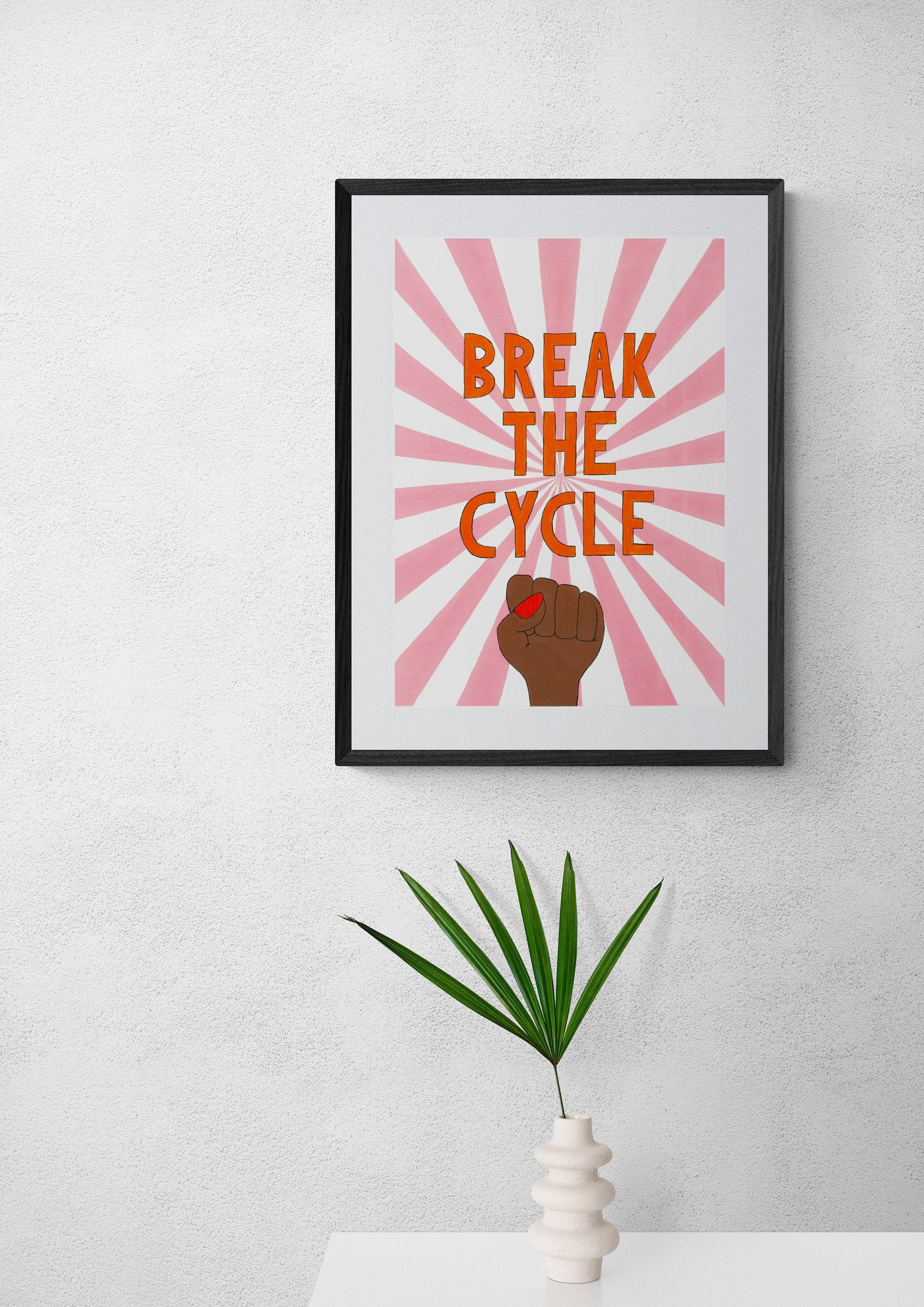 Break the Cycle Art | Giclée Print | Fine Art Print | Word Art | Art ...