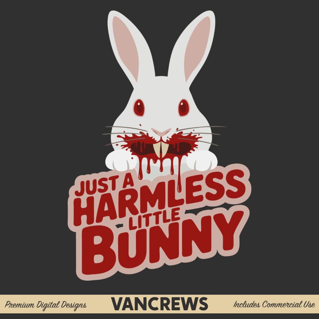 Just A Harmless Little Bunny PNG – Funny Monty Python Inspired Design ...