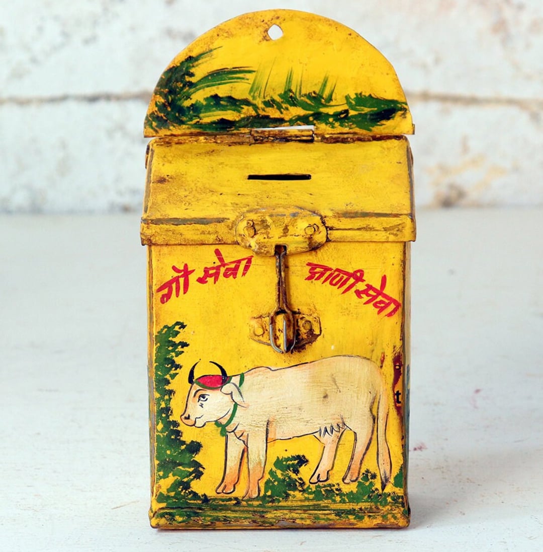 Painted Cow Money Box - Etsy