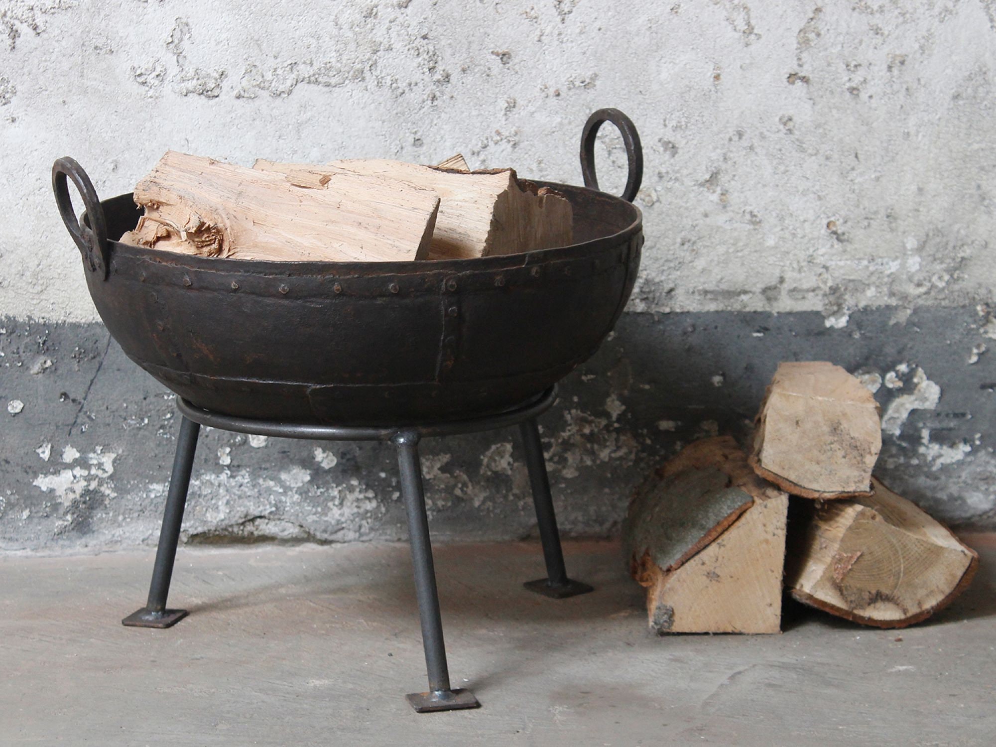 Upcycled Indian Kadai Fire Pit | Etsy