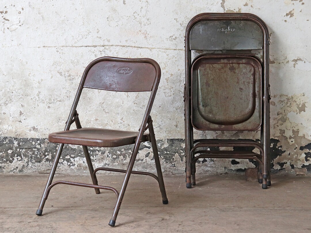 Rustic Vintage Folding Garden Chairs - Etsy