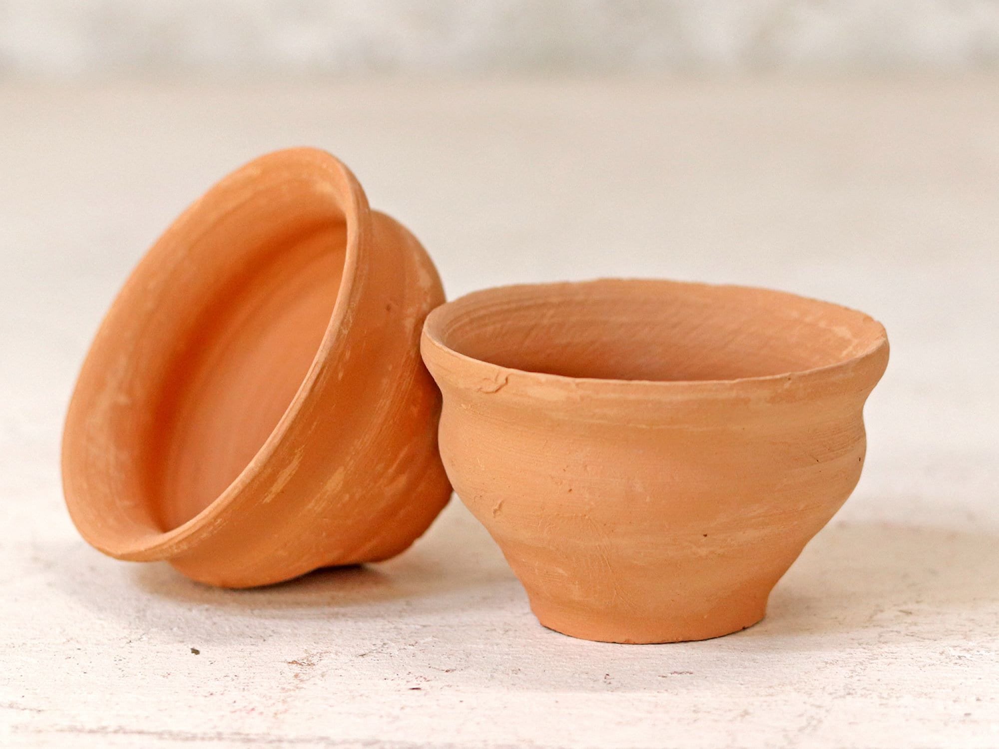 Set of Terracotta Tea Cups - Etsy