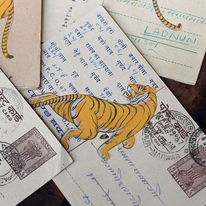 Tiger Vintage Postcard - Etsy