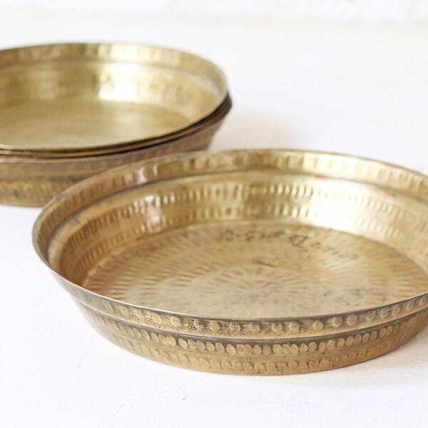 Vintage Brass Plate - Etsy