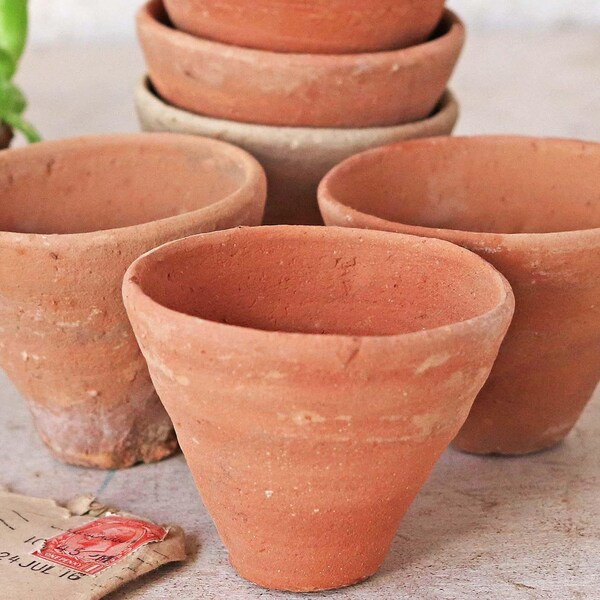 Aged Terracotta Pots - Etsy