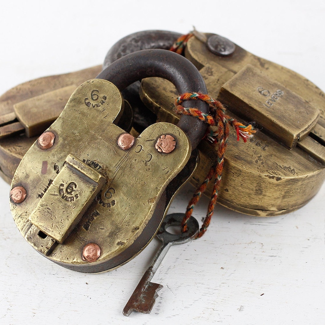 Extra Large Vintage Brass Padlock - Etsy