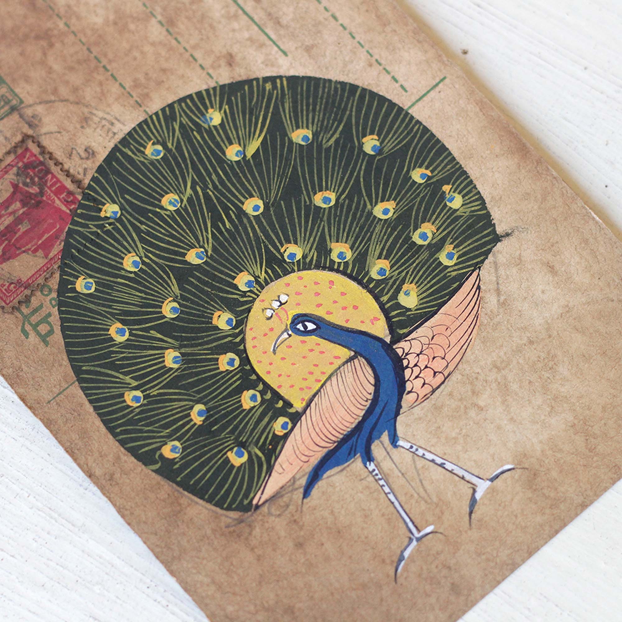 Mixed Set of 5 Hand Painted Vintage Indian Postcard | Etsy