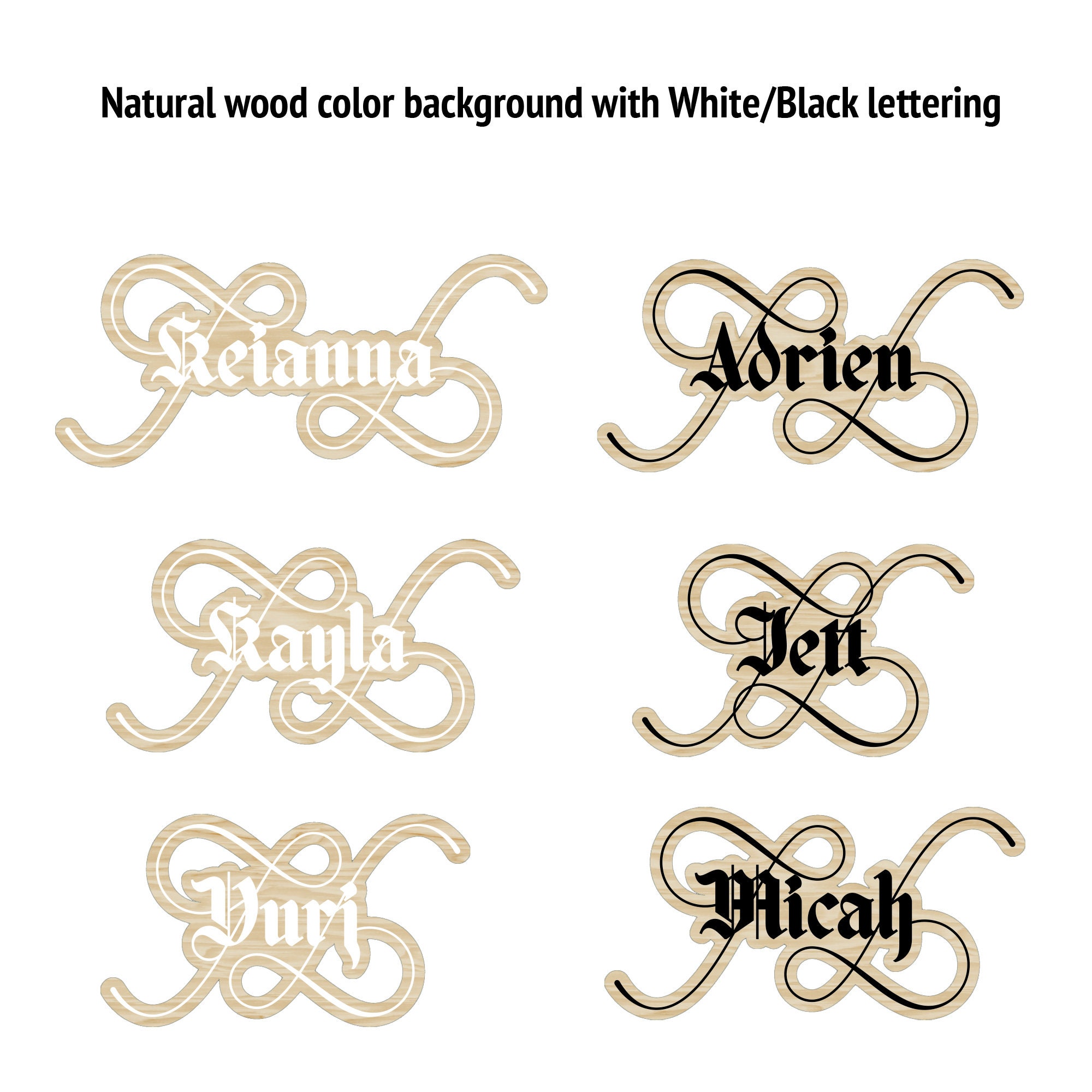 Name Sign | Old English Lettering | Wall Hanging Sign | Name Sign ...