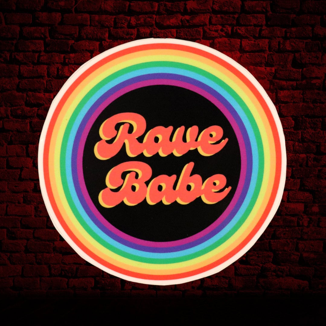 Rave Babe - Waterproof Rave EDM Stickers / Car Decals (EDM/TECHNO) - Etsy