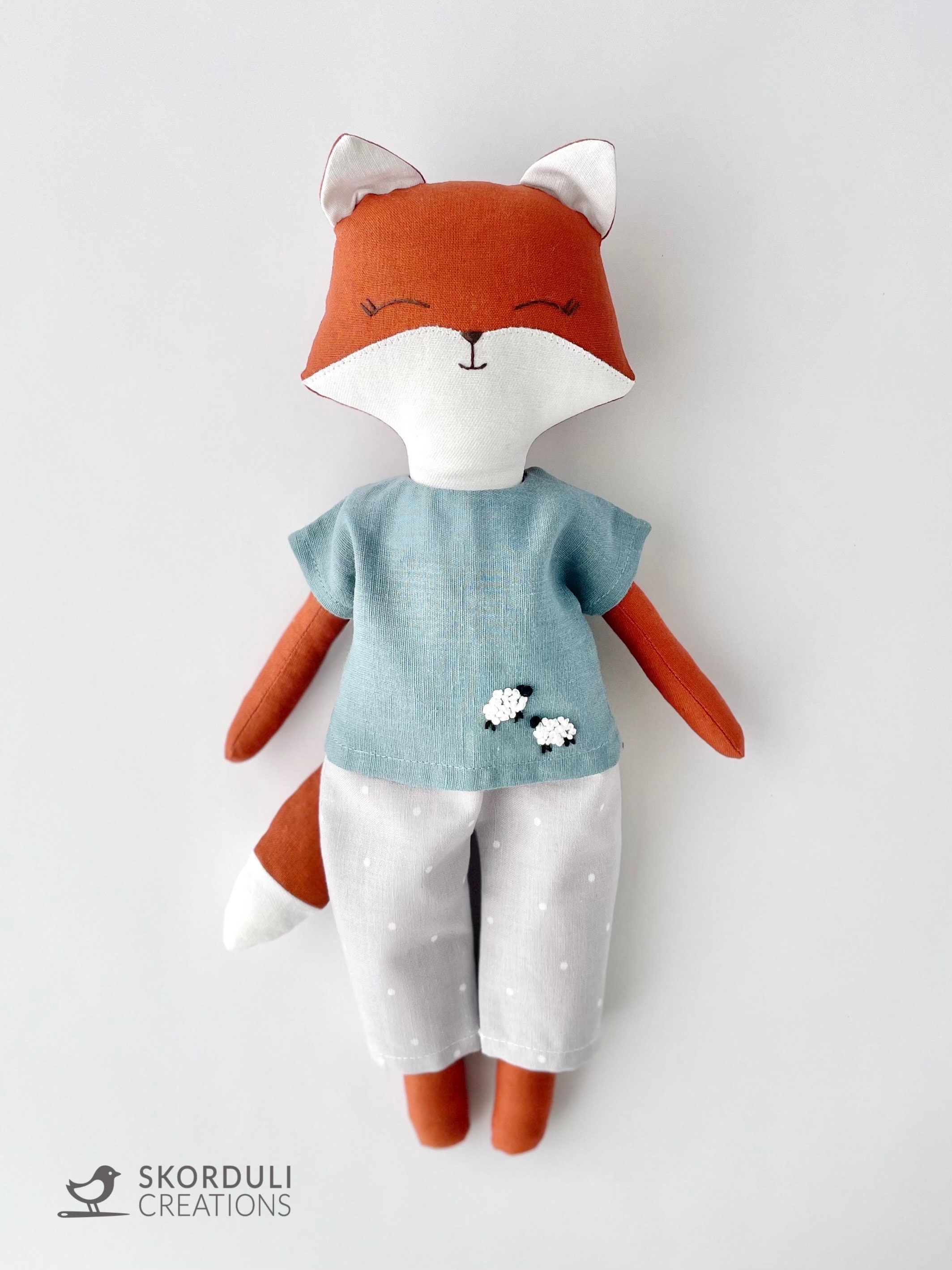 Fox PDF Sewing Pattern and Tutorial - Etsy