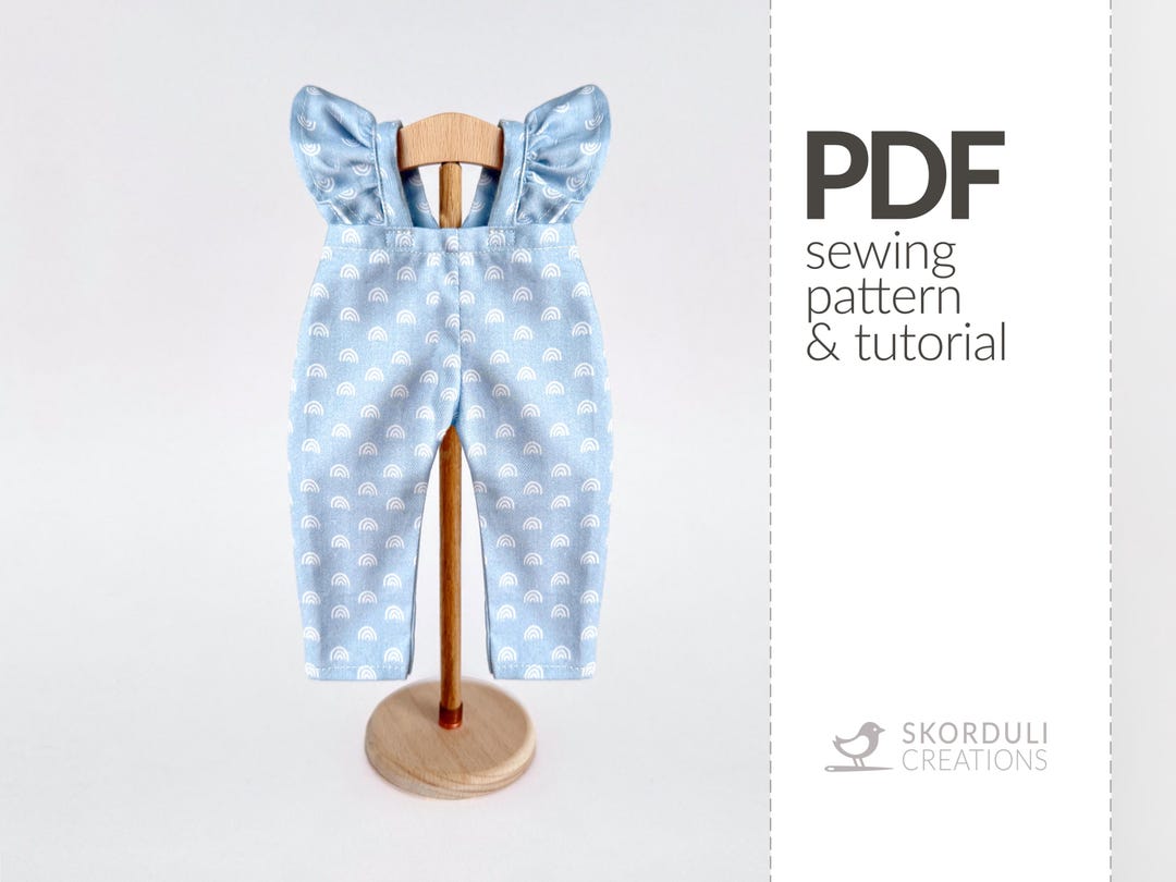 Playsuit for Dolls PDF Sewing Pattern and Tutorial - Etsy