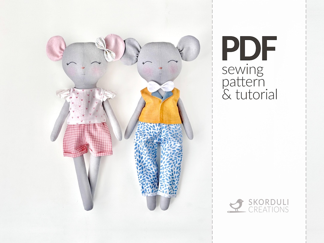Mouse PDF Sewing Pattern and Tutorial - Etsy