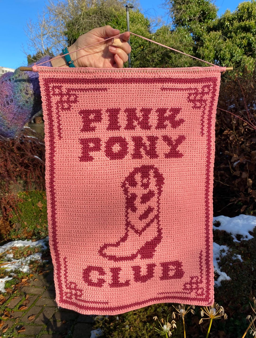 Pink Pony Club Crochet Tapestry Pattern - Etsy