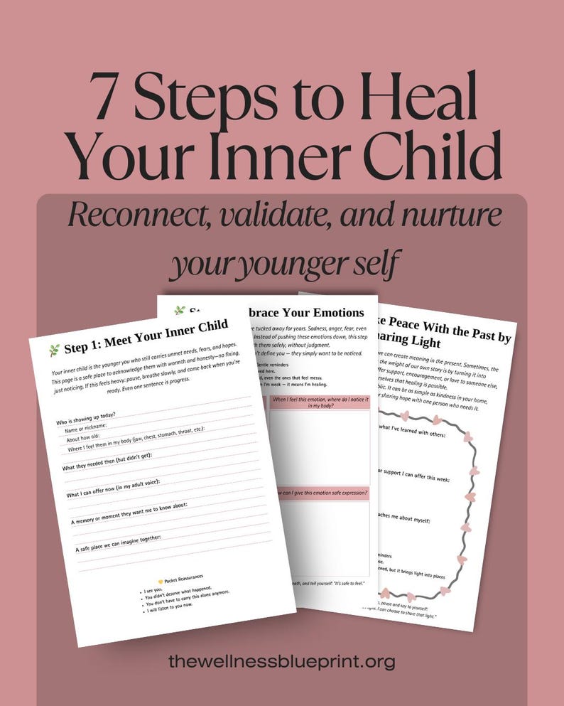 Trauma Healing Workbook Printable | Guided Journal for PTSD, Triggers ...