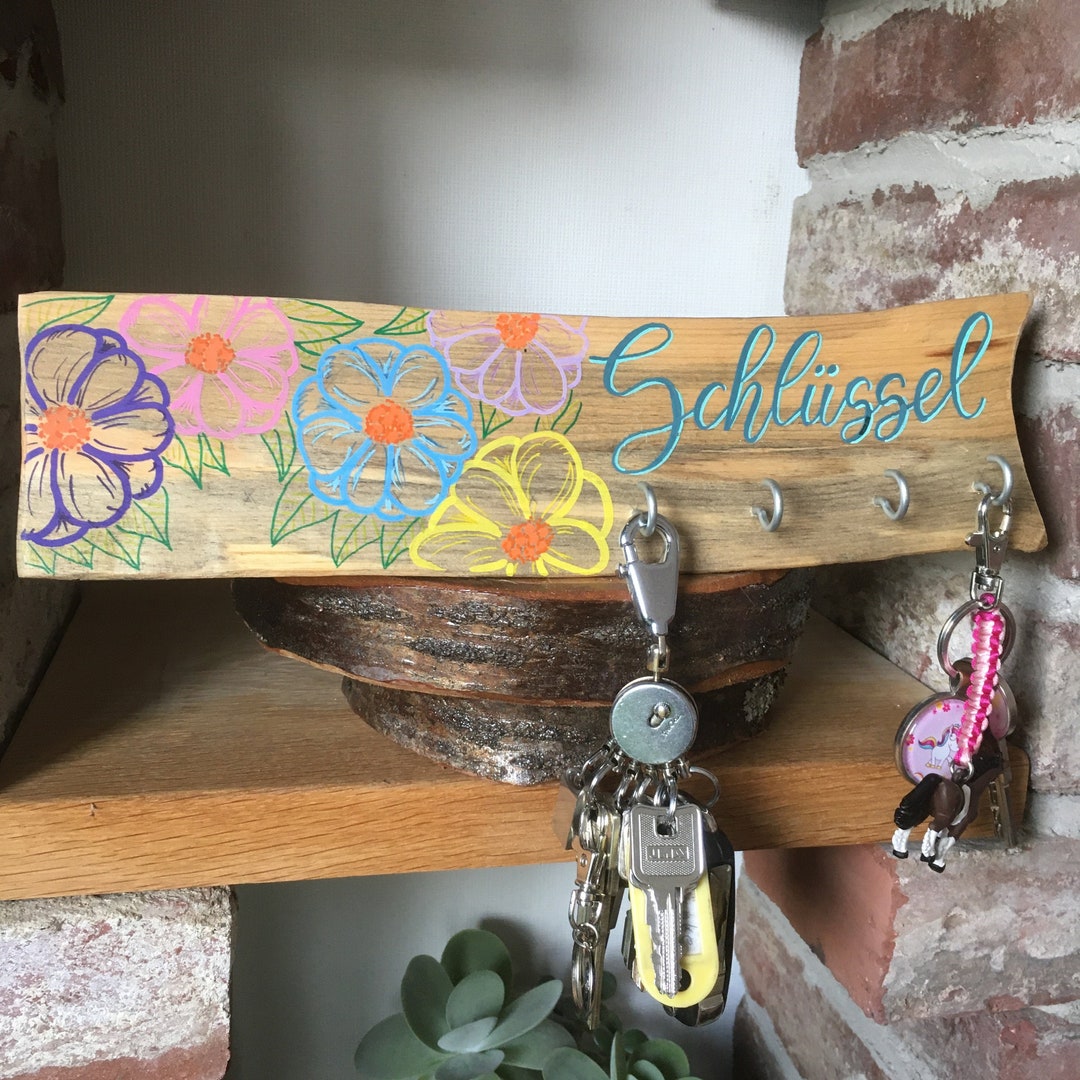 Key Board With Calligraphy Solid Wood Entrance Area - Etsy