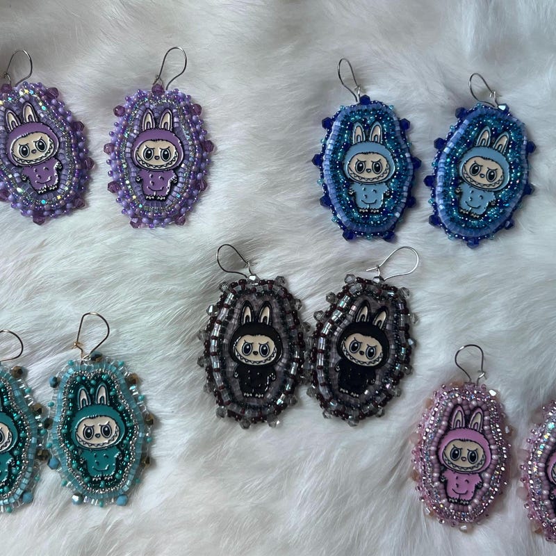 Labubu Earrings - Etsy