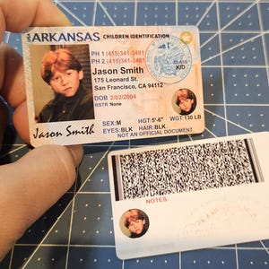 Custom Child's Driver License, Safety ID, Novelty Gift - Etsy