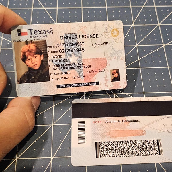 Drivers Licence Front and Back Fake - Etsy
