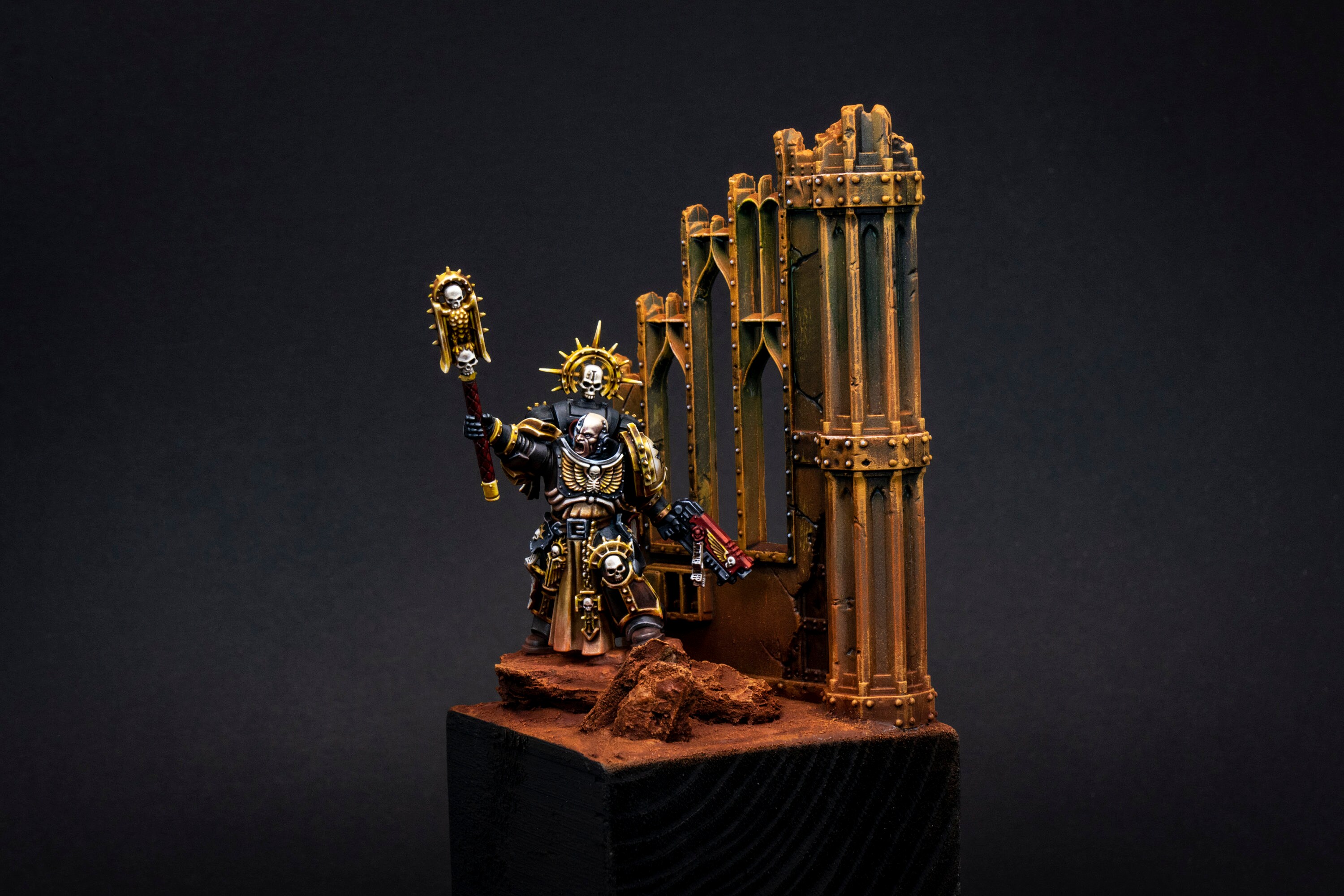 Indomitus Chaplain of the Black Templars DIORAMA - Etsy