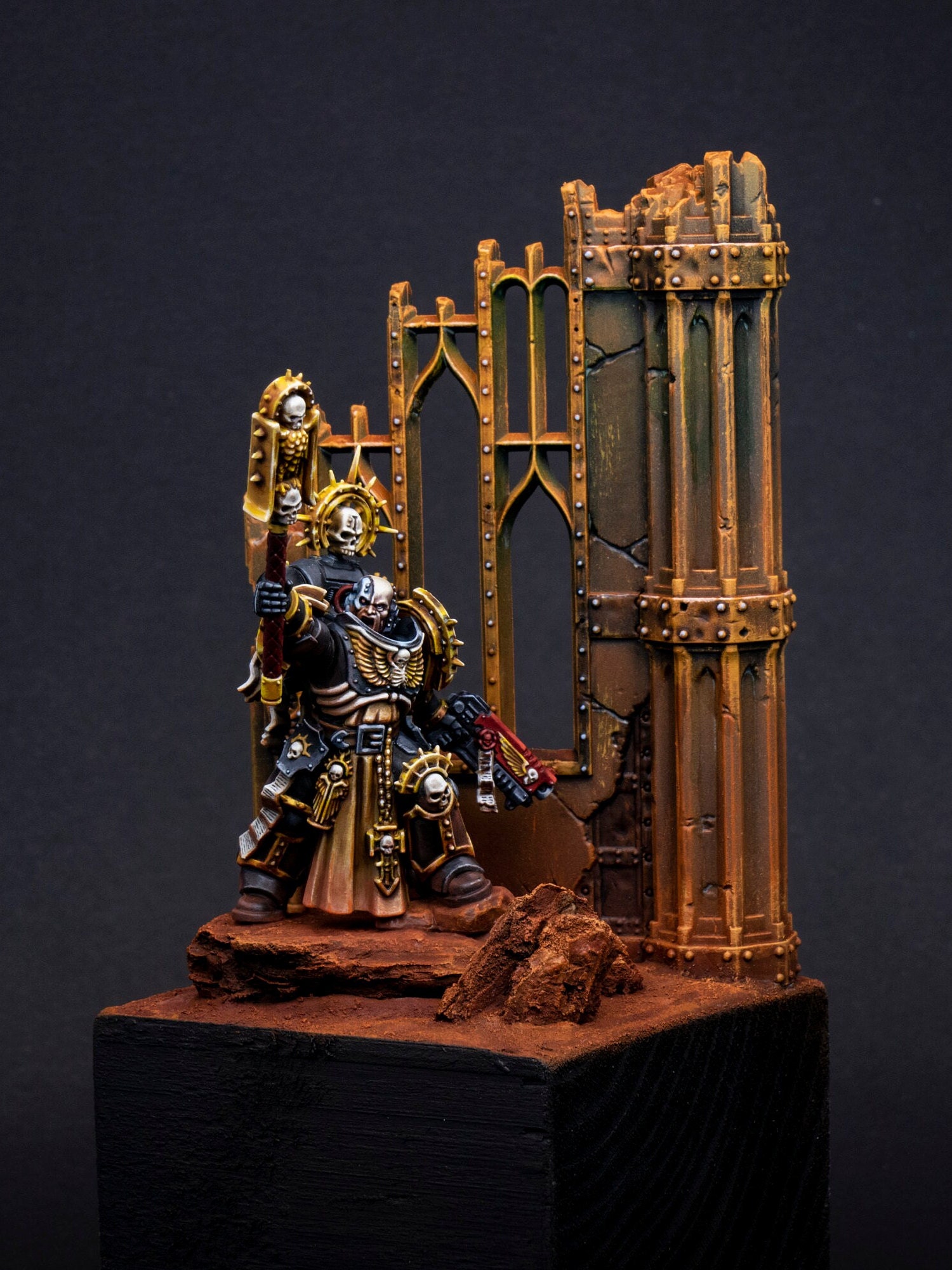 Indomitus Chaplain of the Black Templars DIORAMA - Etsy